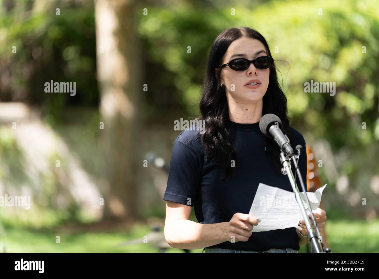Denver, Colorado, USA. 13th May, 2025. Liza Nielsen, a union activist ...
