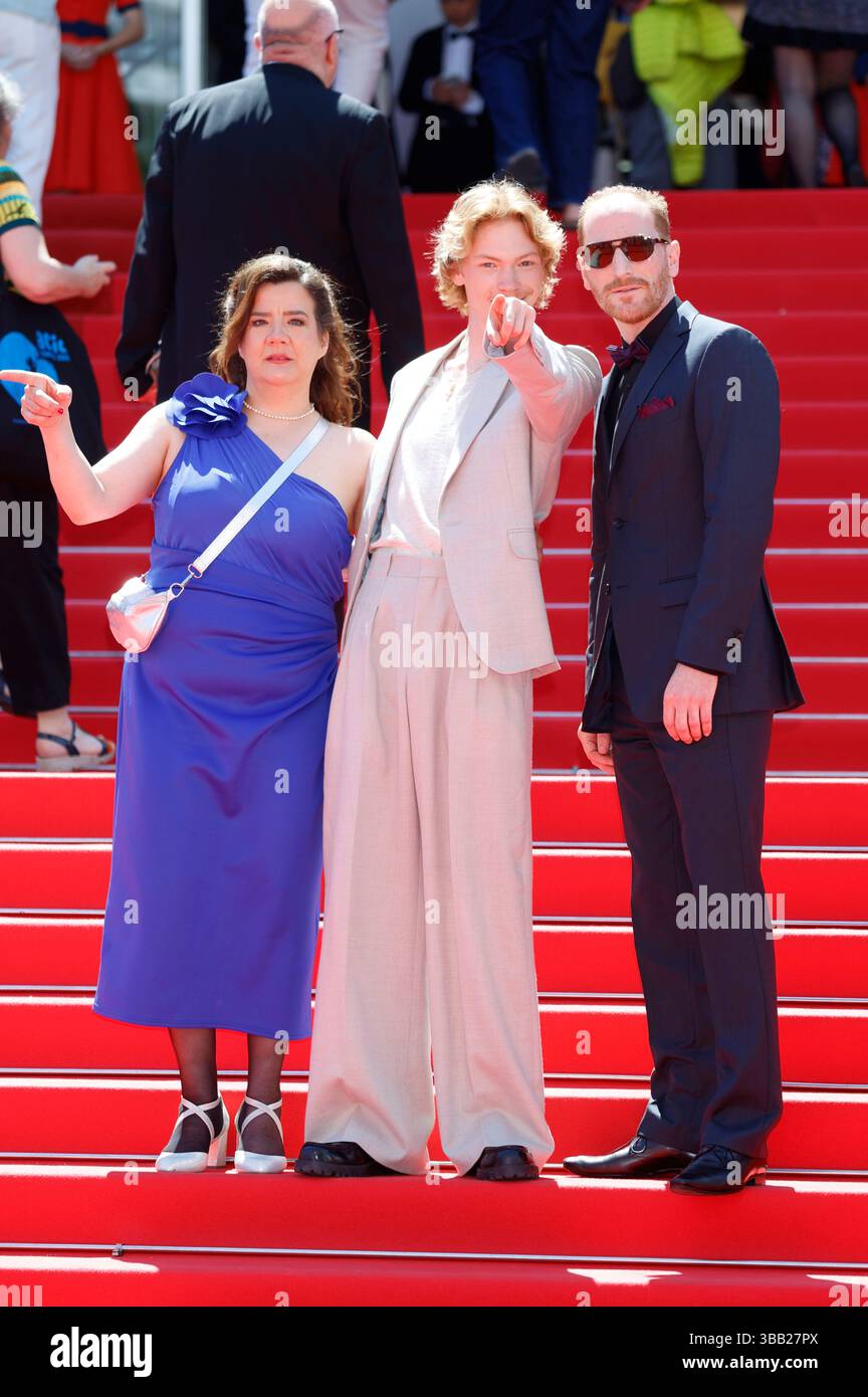 Bärbel Schwarz, Filip Schnack und Martin Rother bei der Premiere des ...