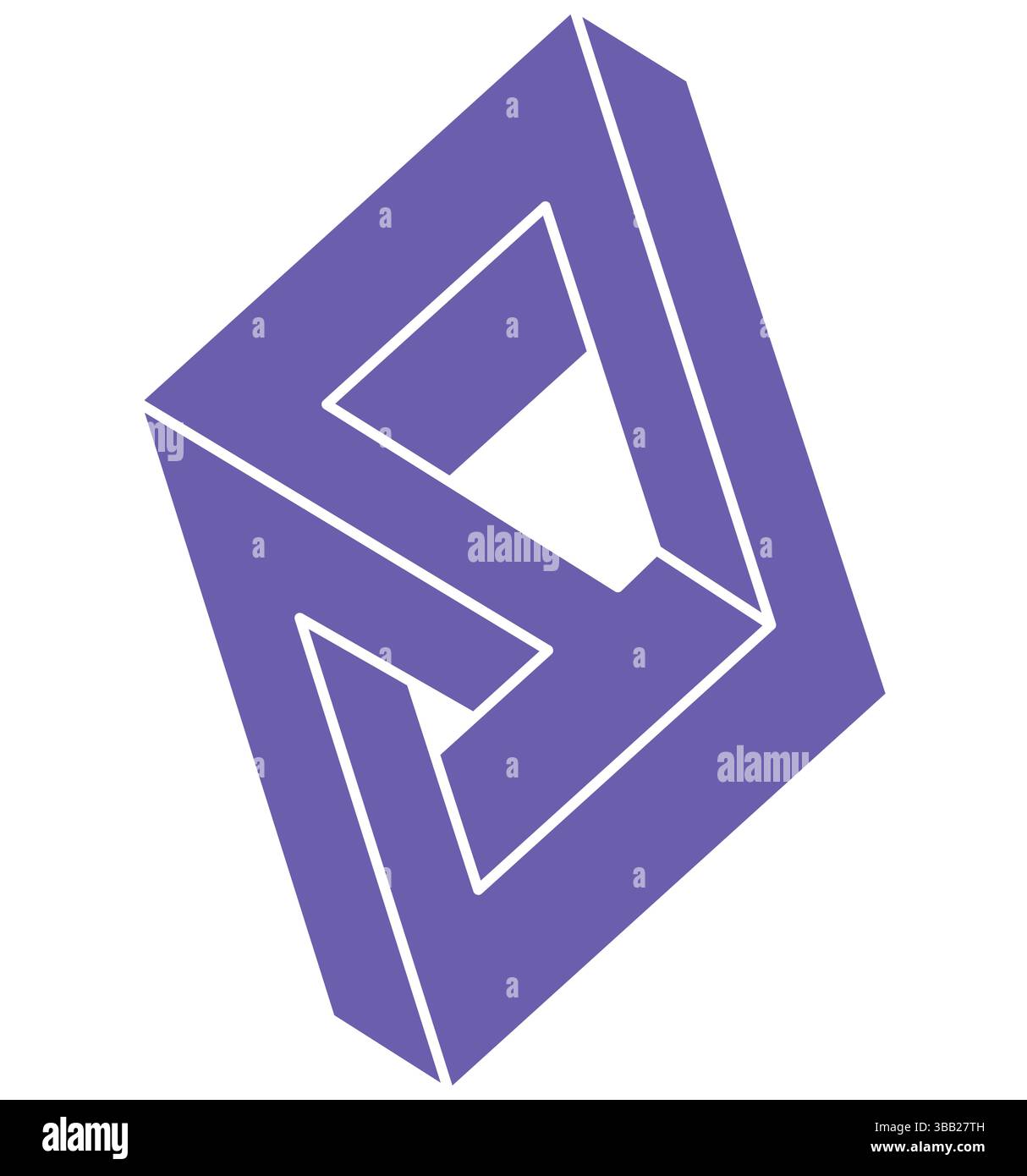 Optical illusion logo. Impossible shapes. Sacred geometry figures ...