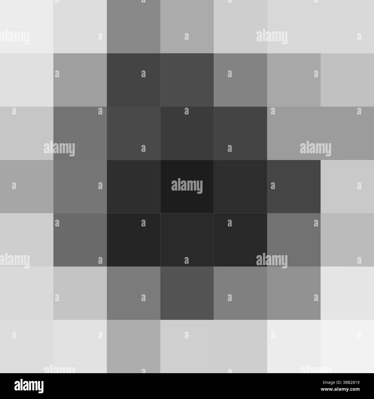Fuzzy center pixel censor blur. Smooth elliptical distortion mimics ...