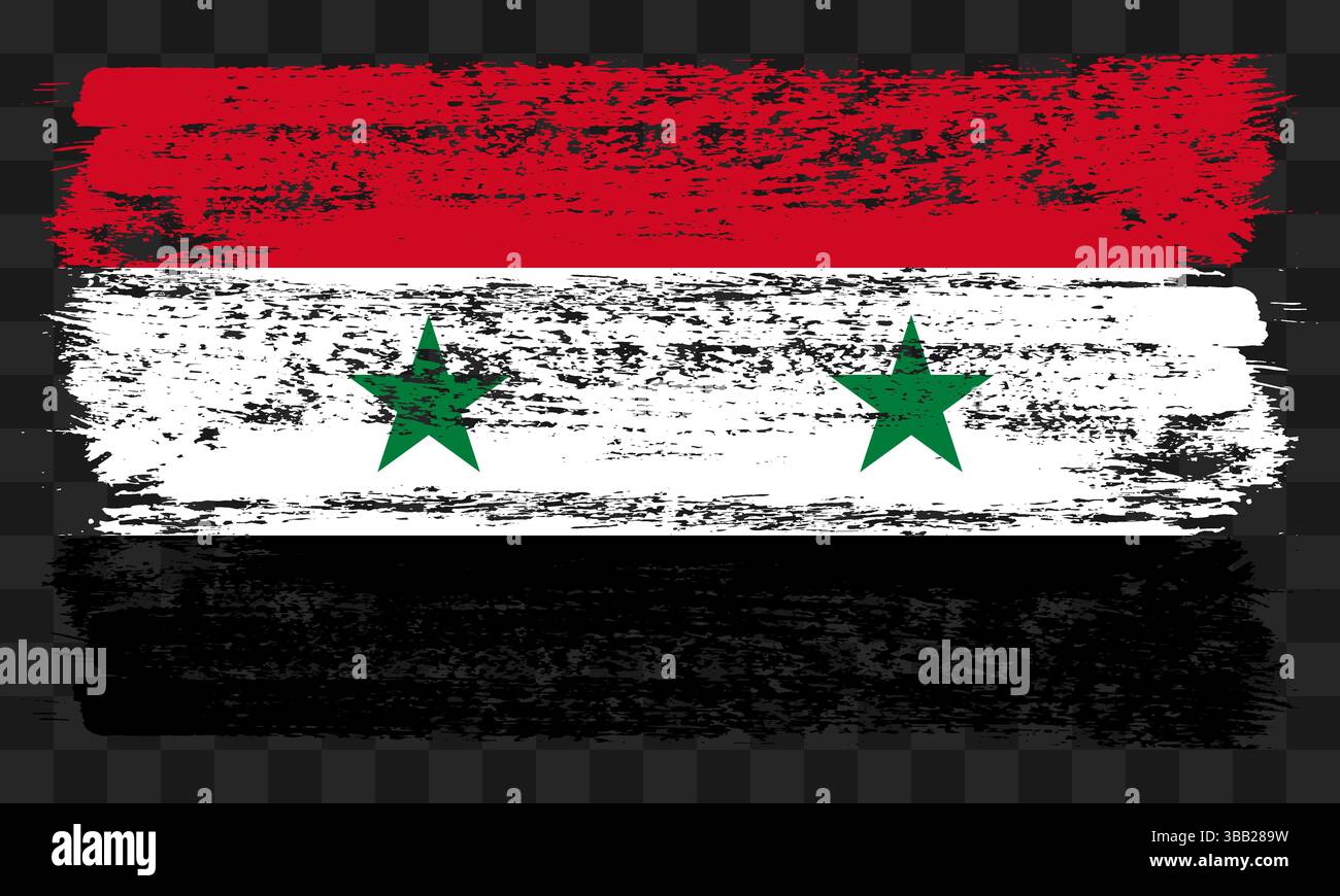 Syria flag on distressed Stock Vector Images - Alamy