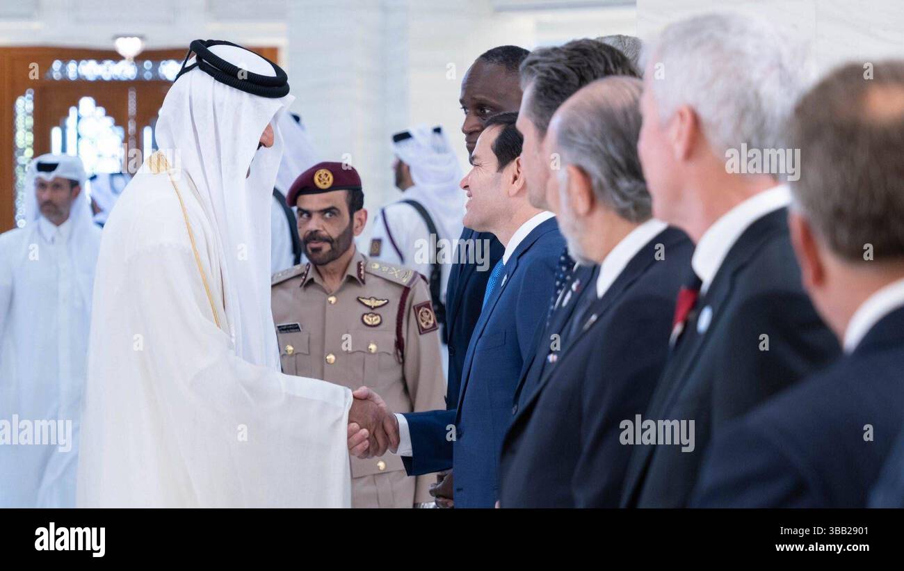 Qatari Emir, Tamim bin Hamad Al Thani, meets with US President, Donald ...