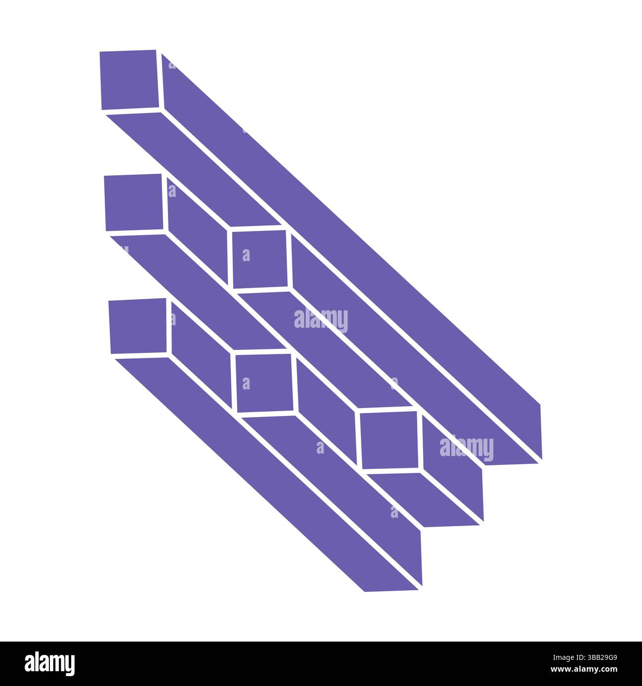 Impossible shape. Sacred geometry figures. Optical illusion. Abstract ...