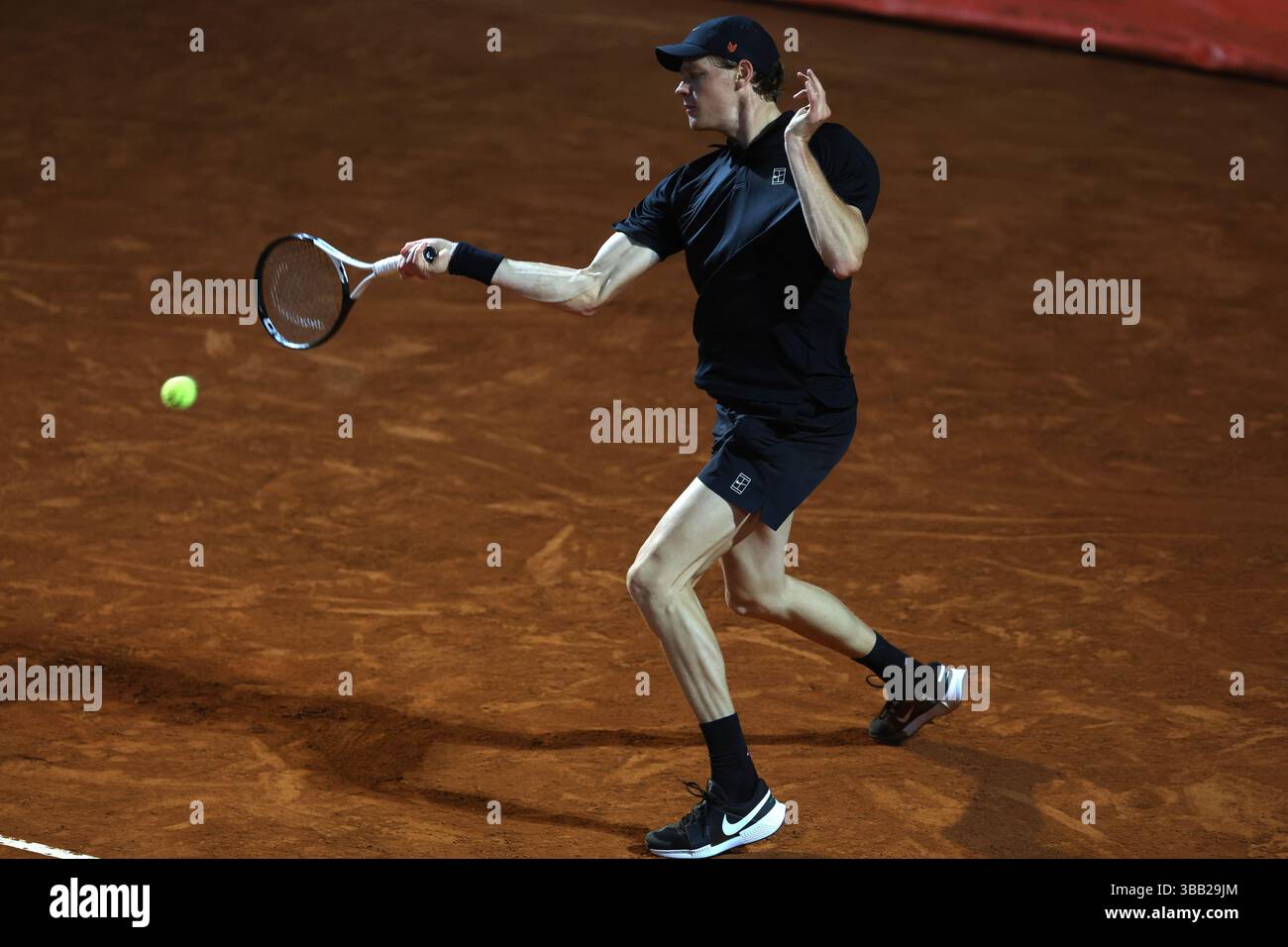Jannik Sinner (ITA) seen in action against Francisco Cerundolo (ARG ...