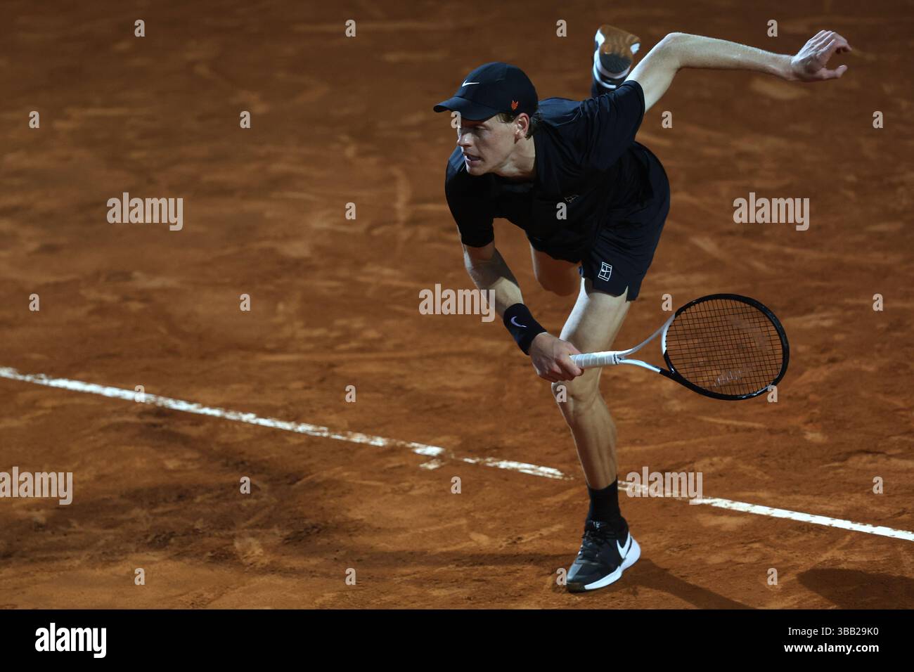 Jannik Sinner (ITA) seen in action against Francisco Cerundolo (ARG ...