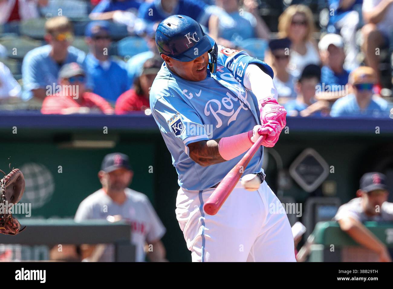 May 11, 2025: Kansas City Royals first baseman Salvador Perez (13) bats ...