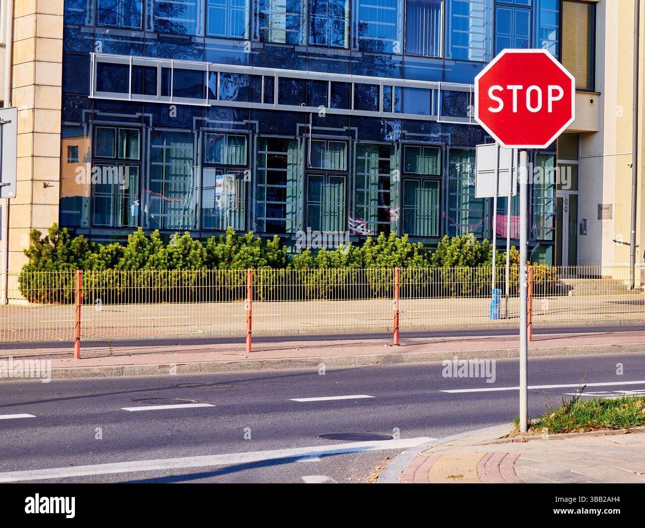 Modern road sign european hi-res stock photography and images - Alamy