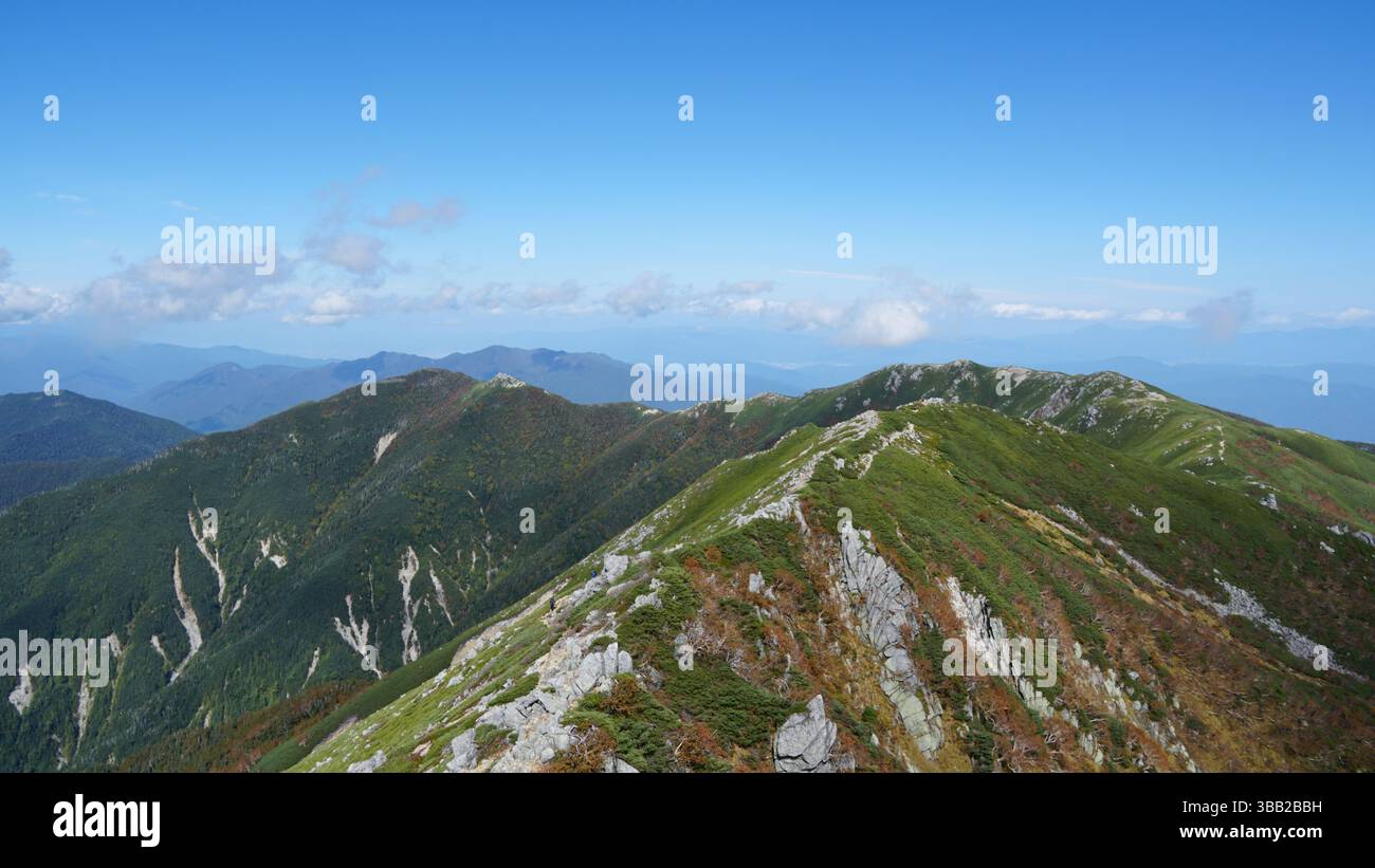 Scenic Autumn Hiking in the Japanese Alps Stock Photo - Alamy