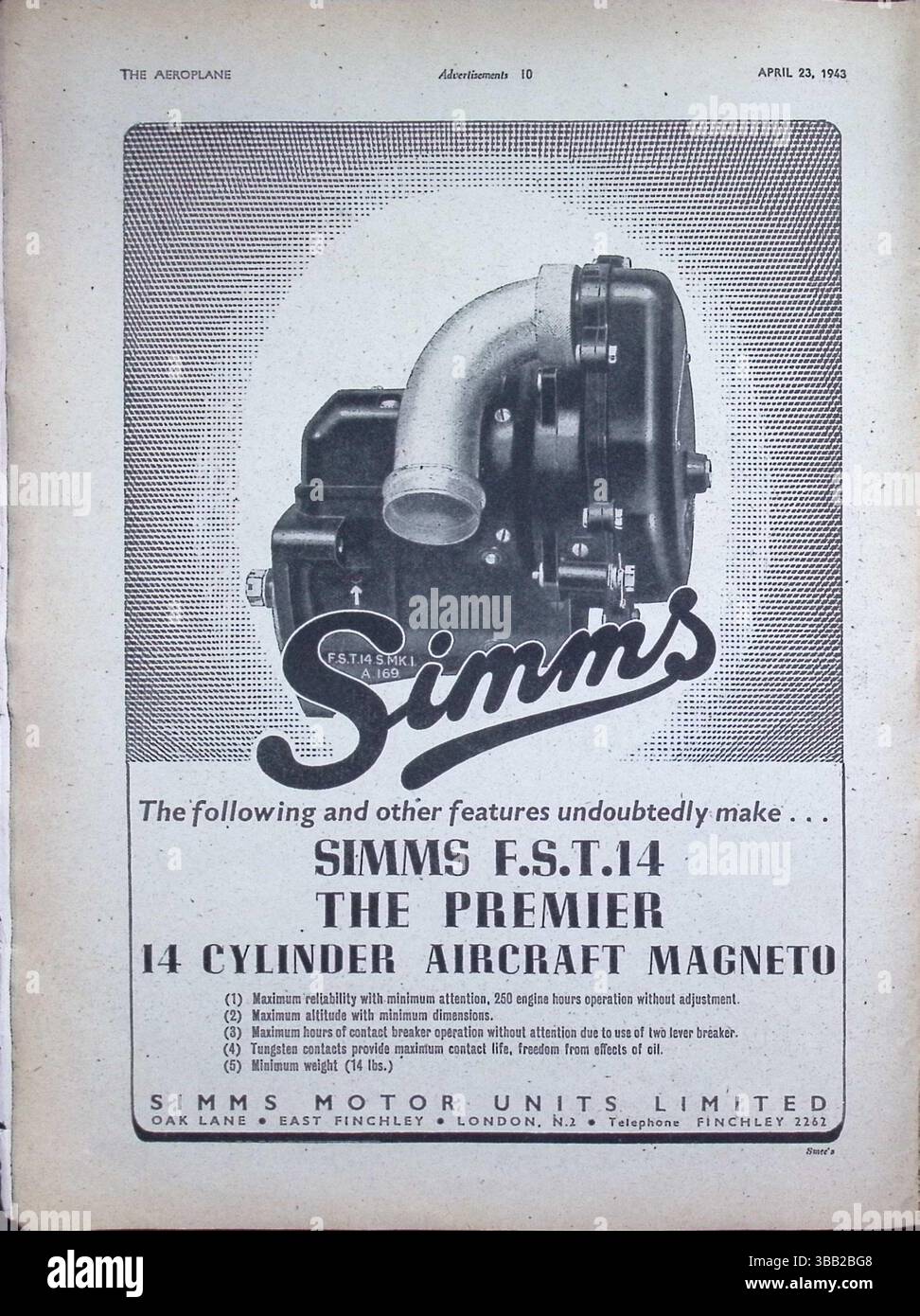 Aircraft magneto hi-res stock photography and images - Alamy