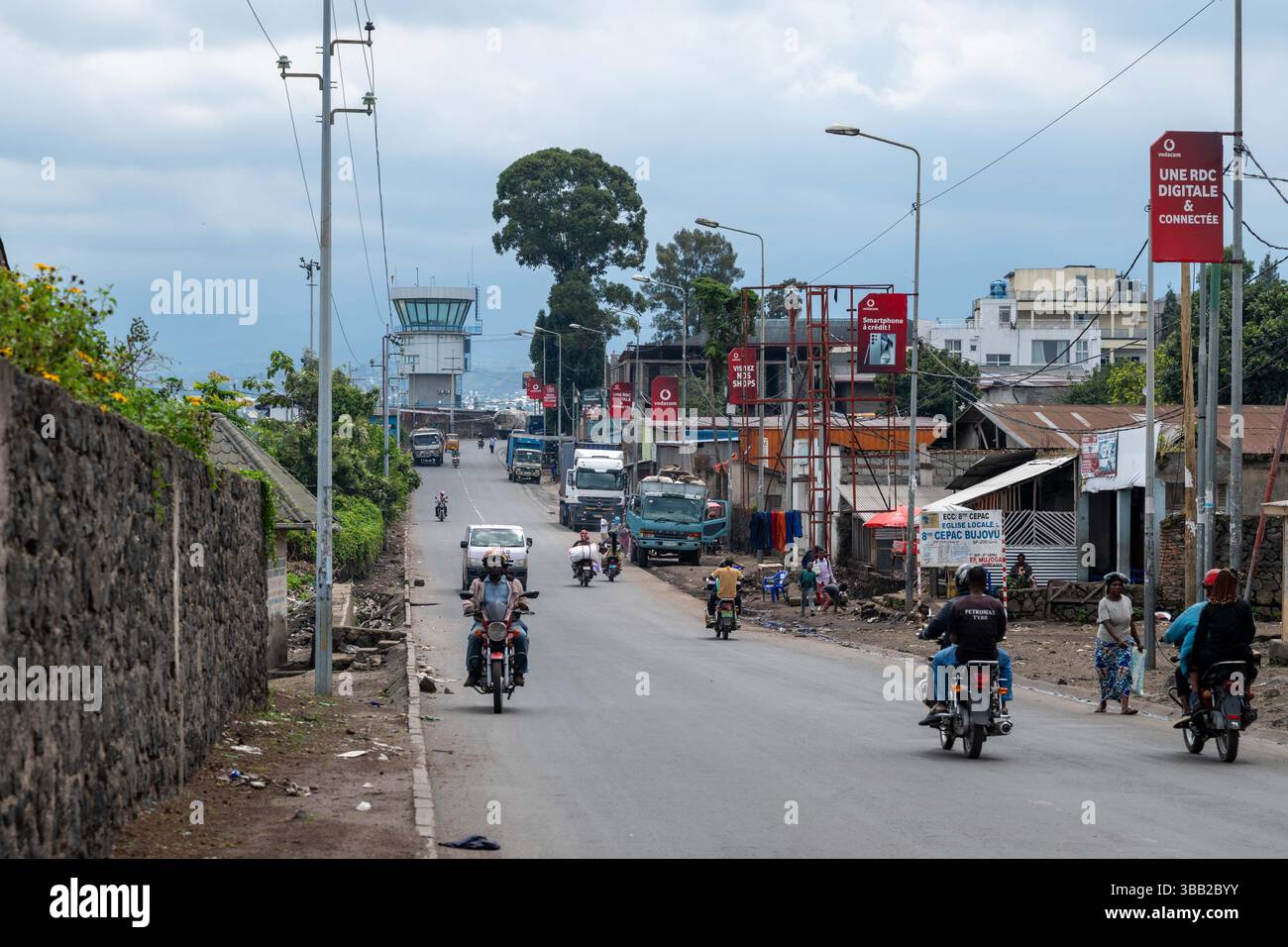 Goma. 5th May, 2025. This photo taken on May 5, 2025 shows a downtown ...