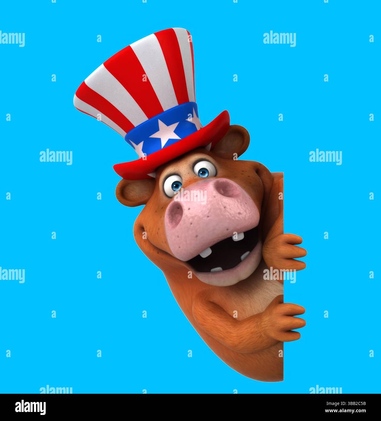 Fun 3d cartoon cow uncle hi-res stock photography and images - Alamy