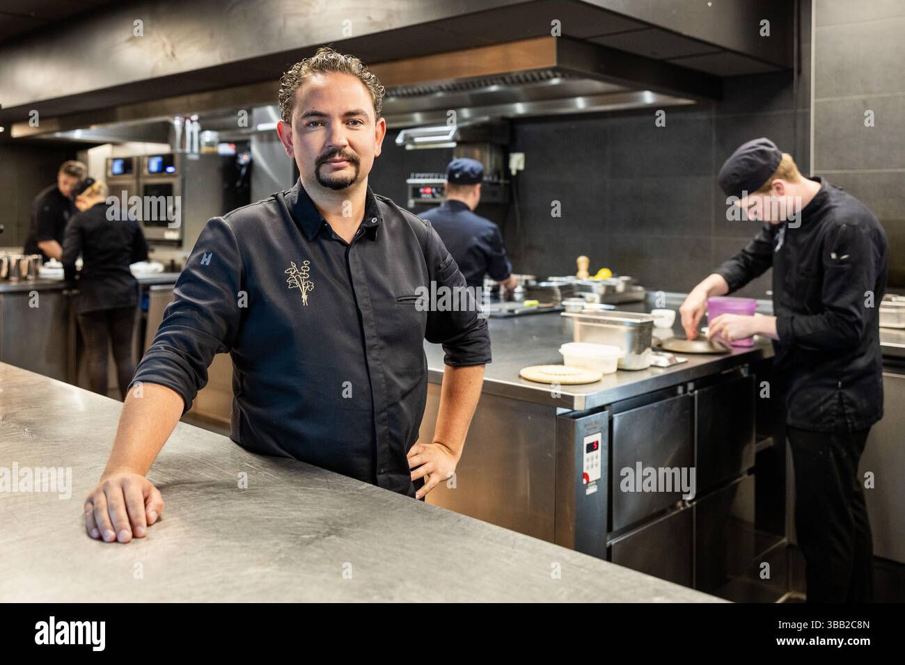 ZWOLLE - Chef Nelson Tanate in the kitchen of the Librije. The ...
