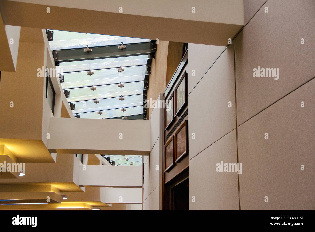 Minimalist design with warm and natural lighting and clean ...