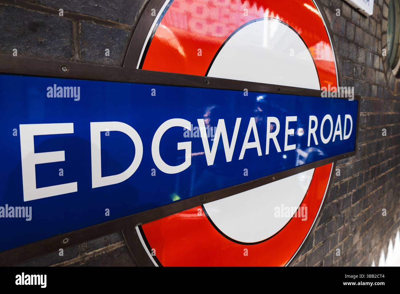 Edgware Road - London Underground Tube Sign. London, UK, 1 April 2024 ...