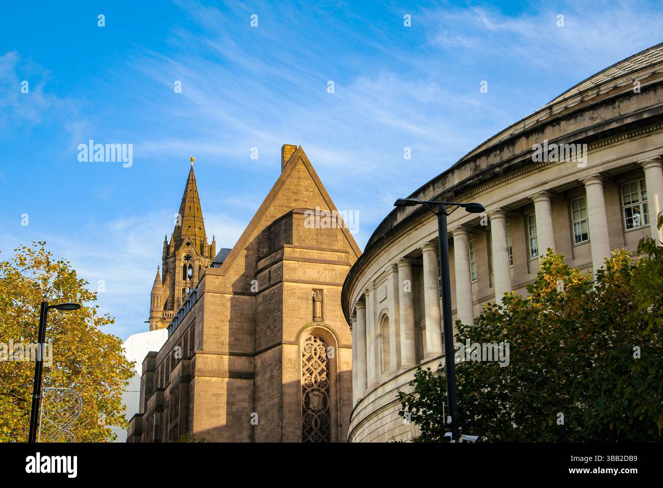 Dome of a historical library with classical columns nestled between ...