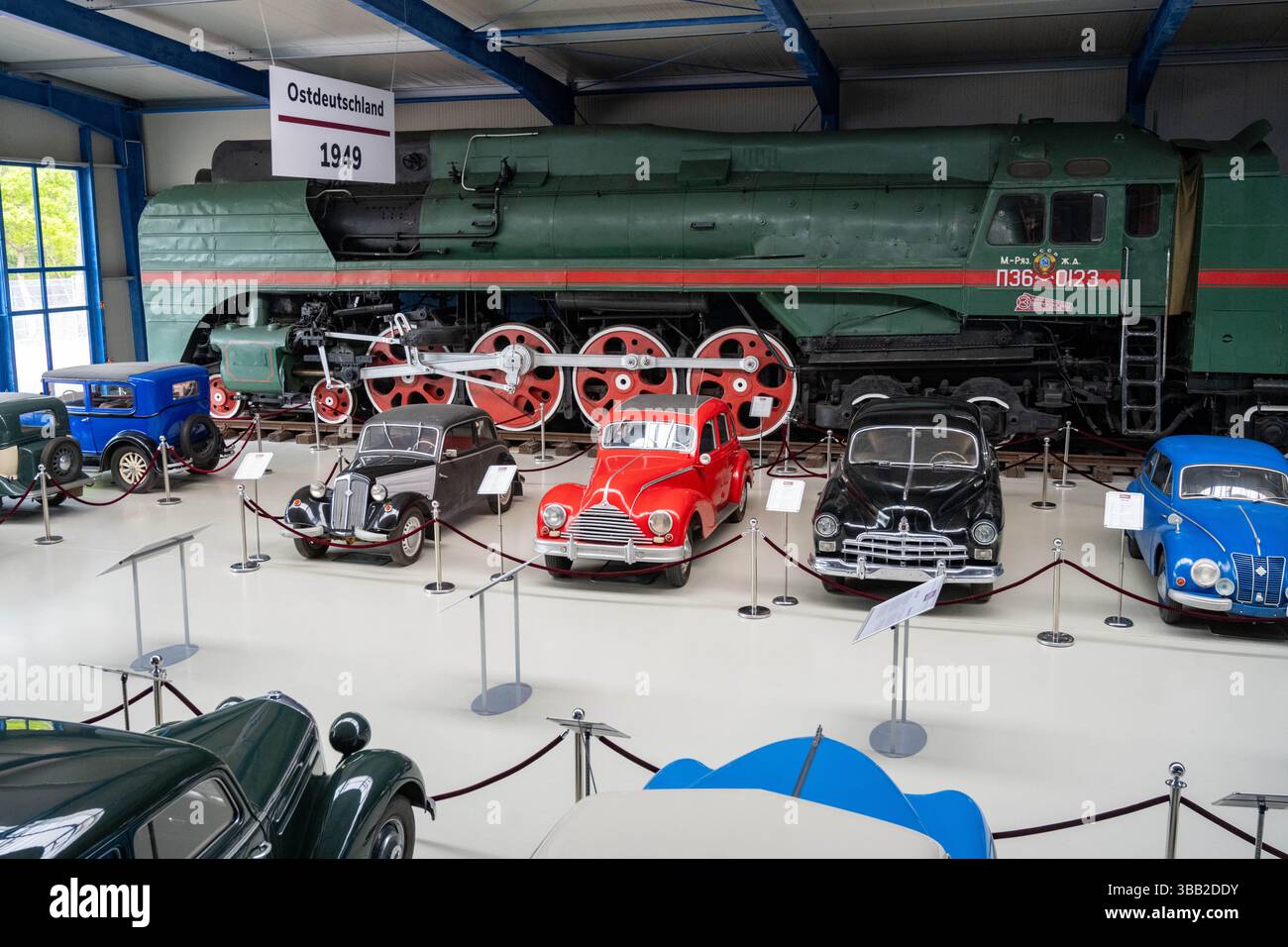 Prora, Germany. 14th May, 2025. The Soviet steam locomotive P36 from ...