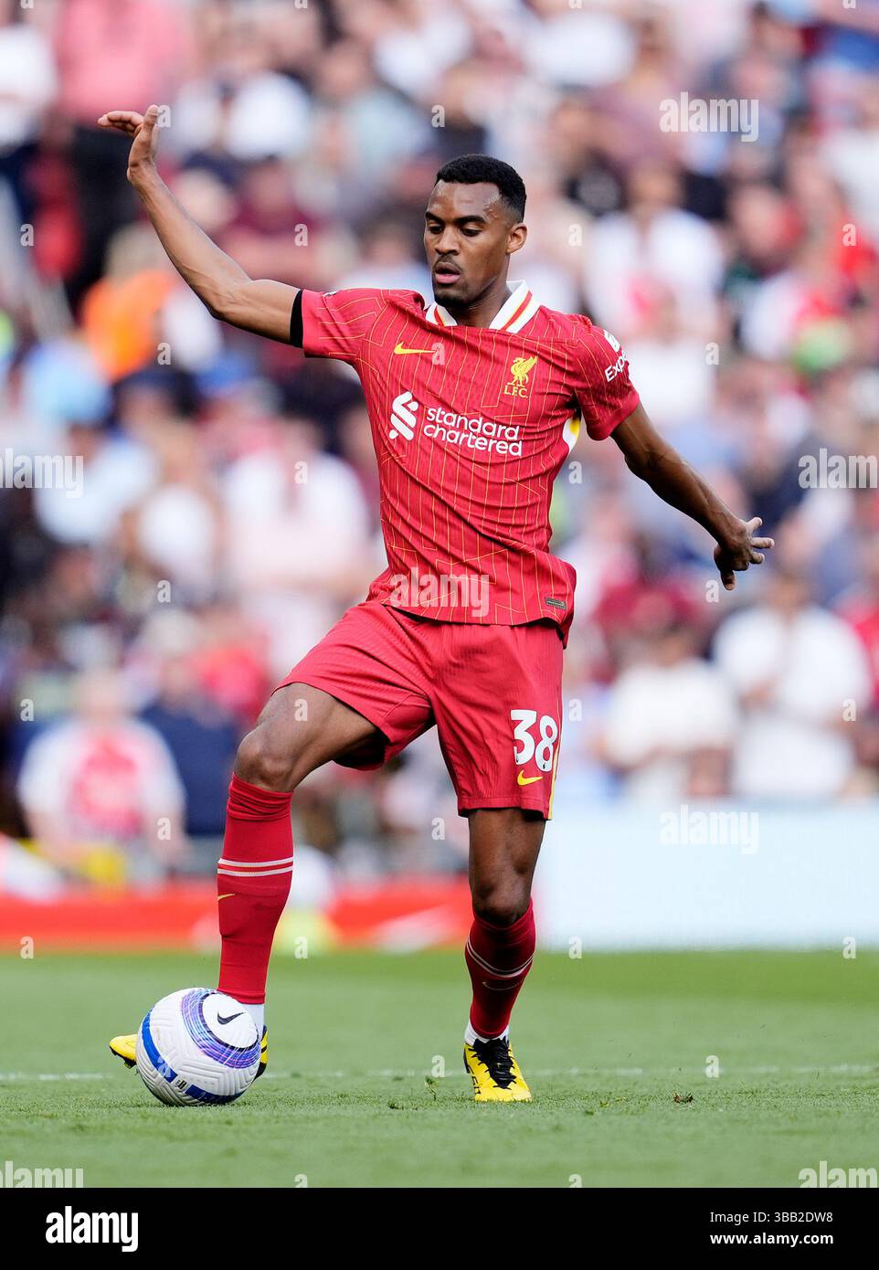 Liverpool's Ryan Gravenberch during the Premier League match at Anfield ...