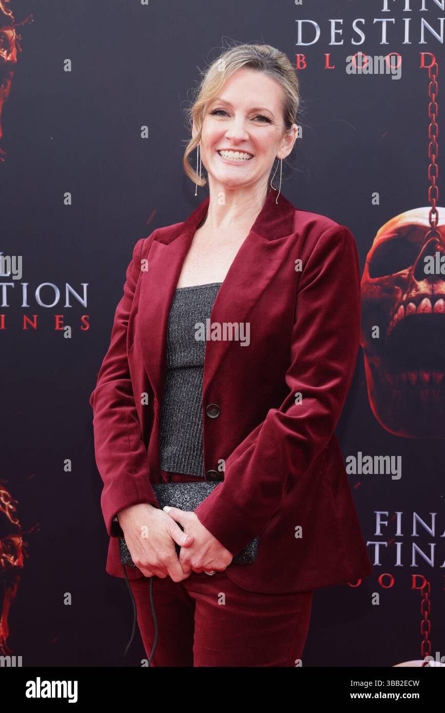 Lori Evans Taylor attends the world premiere of Warner Bros' "Final Destination Bloodlines" at ...