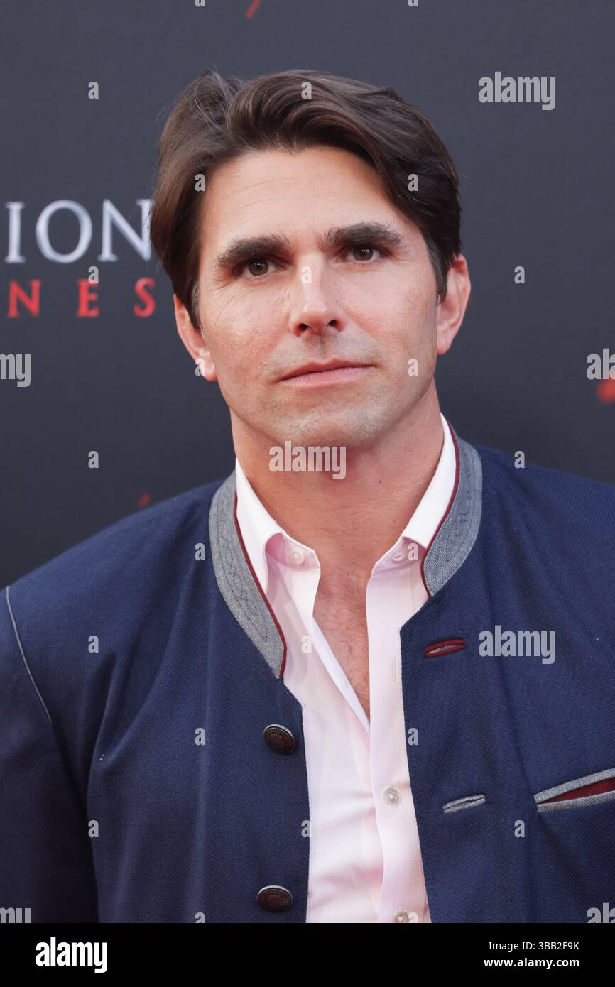 Miles Fisher attends the world premiere of Warner Bros' "Final Destination Bloodlines" at TCL ...