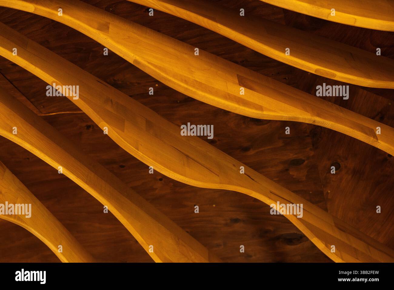 Texture of wooden beams in the interior Stock Photo - Alamy