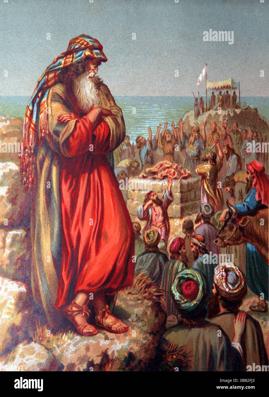 Elijah on Mount Carmel and the False Prophets of Baal (Kings) from ...