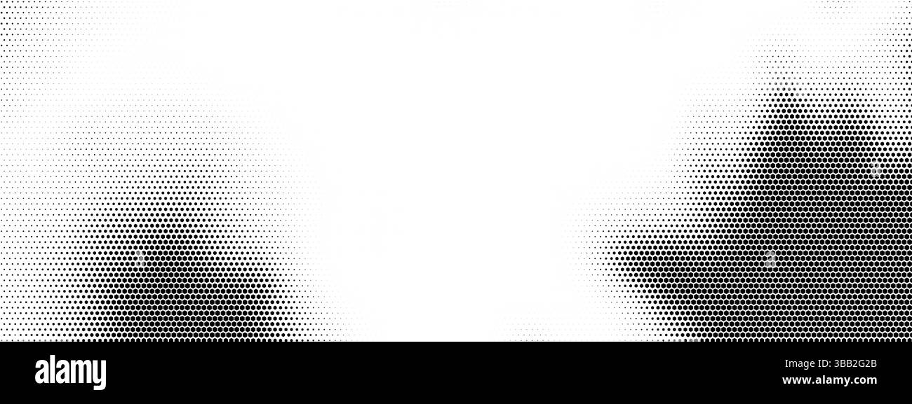 Honeycomb Halftone Pattern Hexagon Fade. Halftone gradient background ...