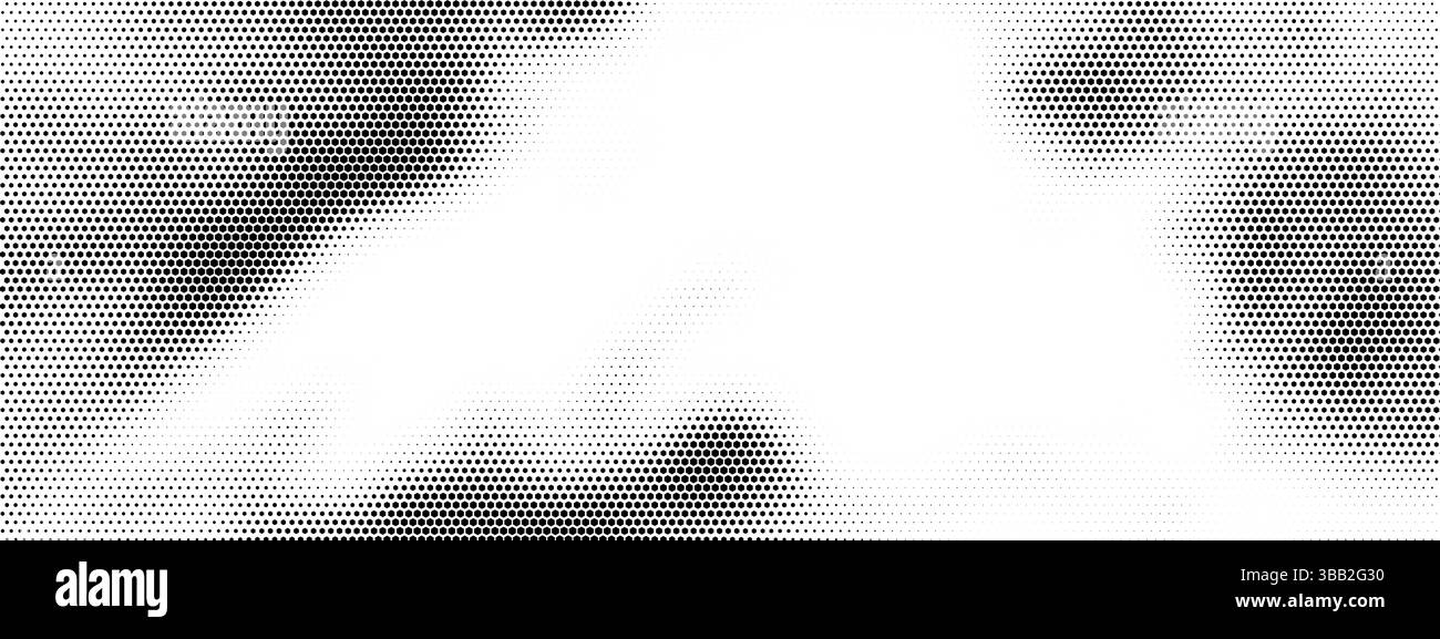 Honeycomb halftone Hexagon honeycomb pattern background gradient fade halftone vector geometric ...