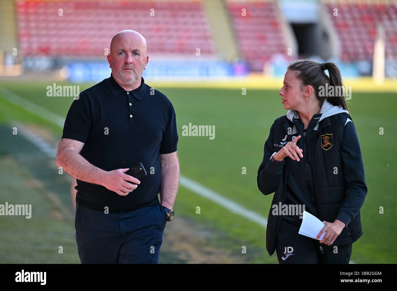 Glasgow, Scotland, UK. 13th May, 2025. Livingston manager David ...