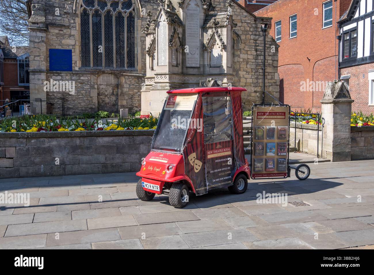 Lincoln Theatre Royal Ruby Royal mobile advetising vehicle, High Street ...