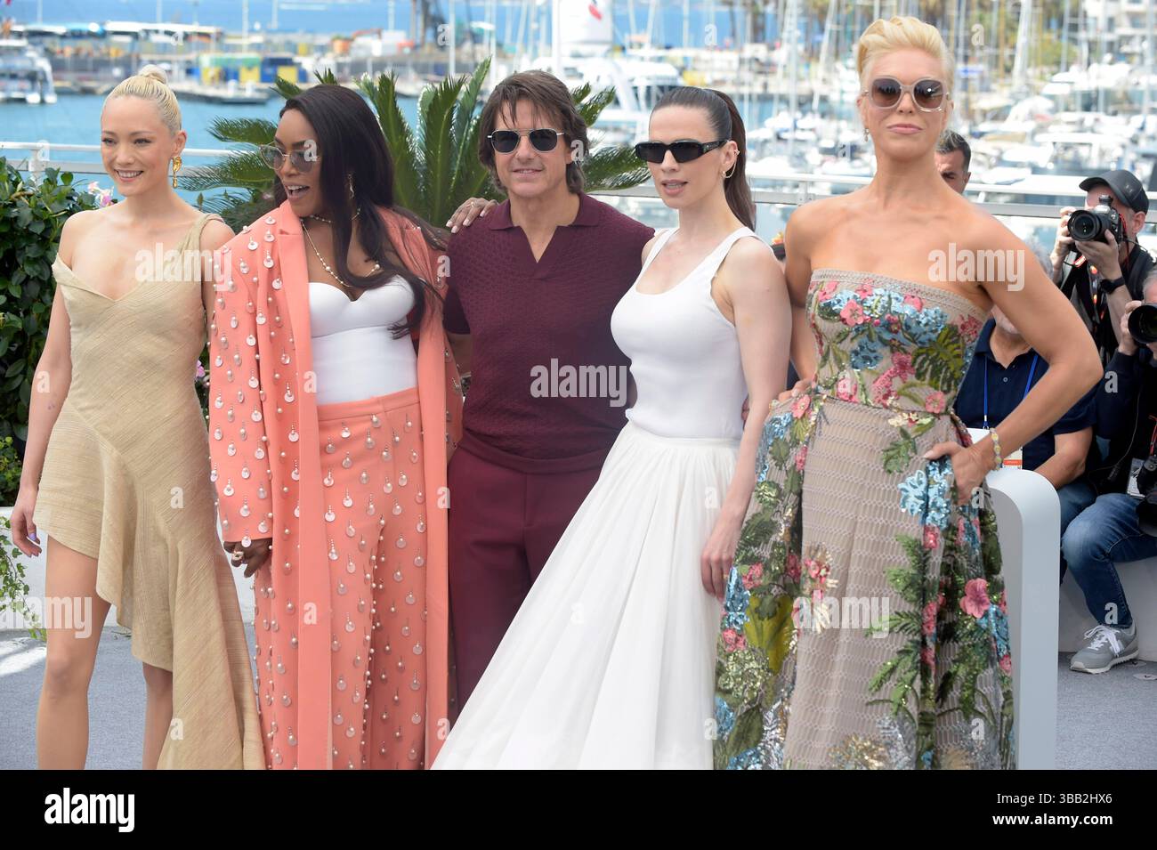 CANNES, FRANCE - MAY 13: Pom Klementieff, Angela Bassett, Tom Cruise ...