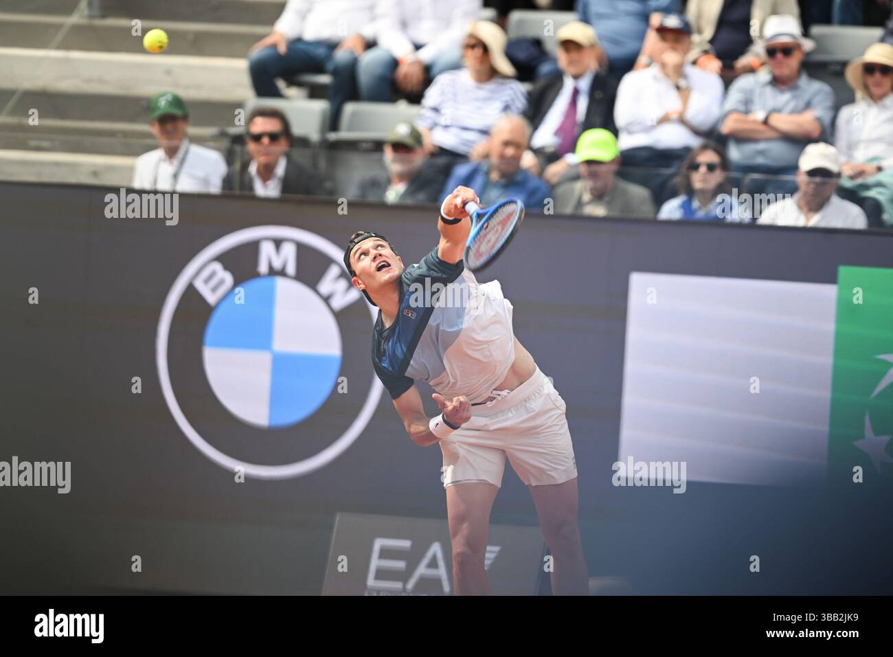 Jack Draper in action during the Internazionali BNL d’Italia match ...