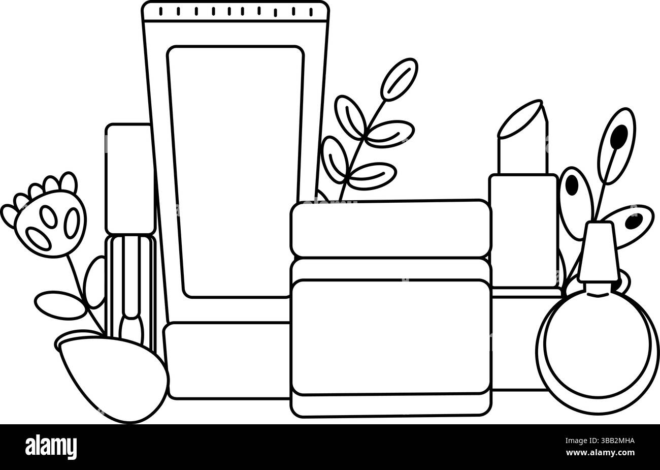 Cosmetic compact accessory Stock Vector Images - Alamy