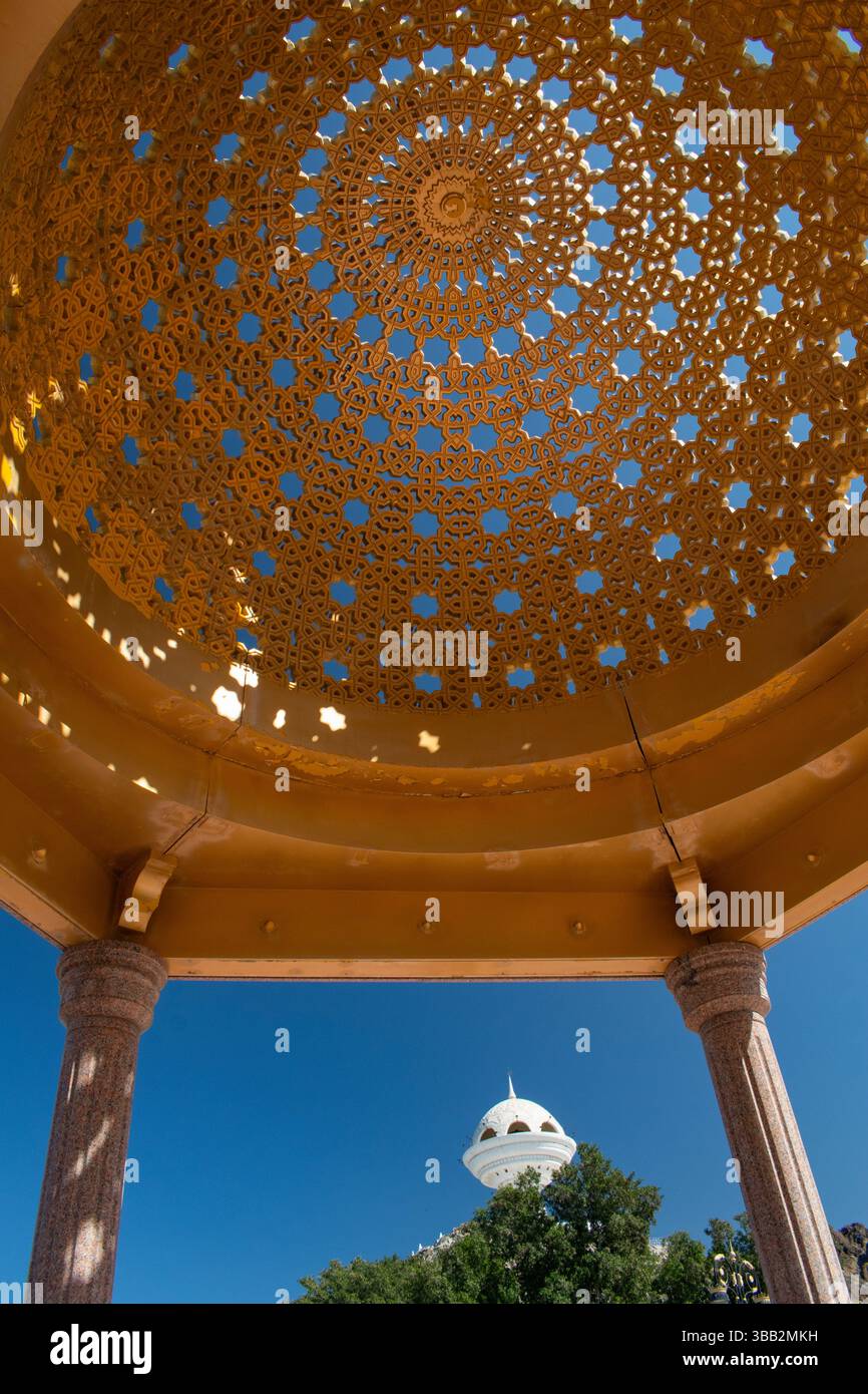 Muscat, Oman: the Riyam Censer Muscat, iconic monument shaped like a ...