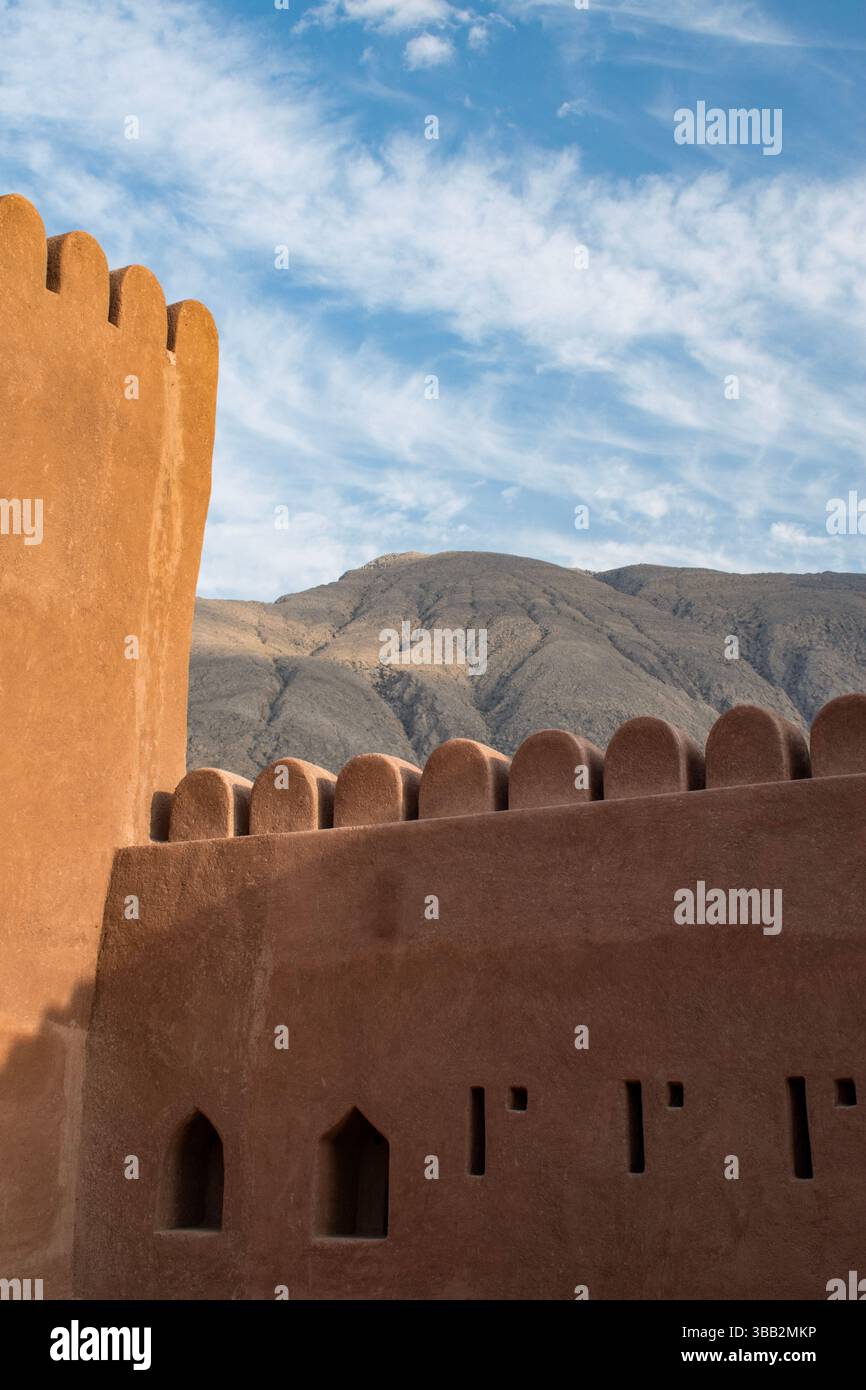 Nakhal, Oman, Middle East: architectural details of Nakhal Fort (Husn ...