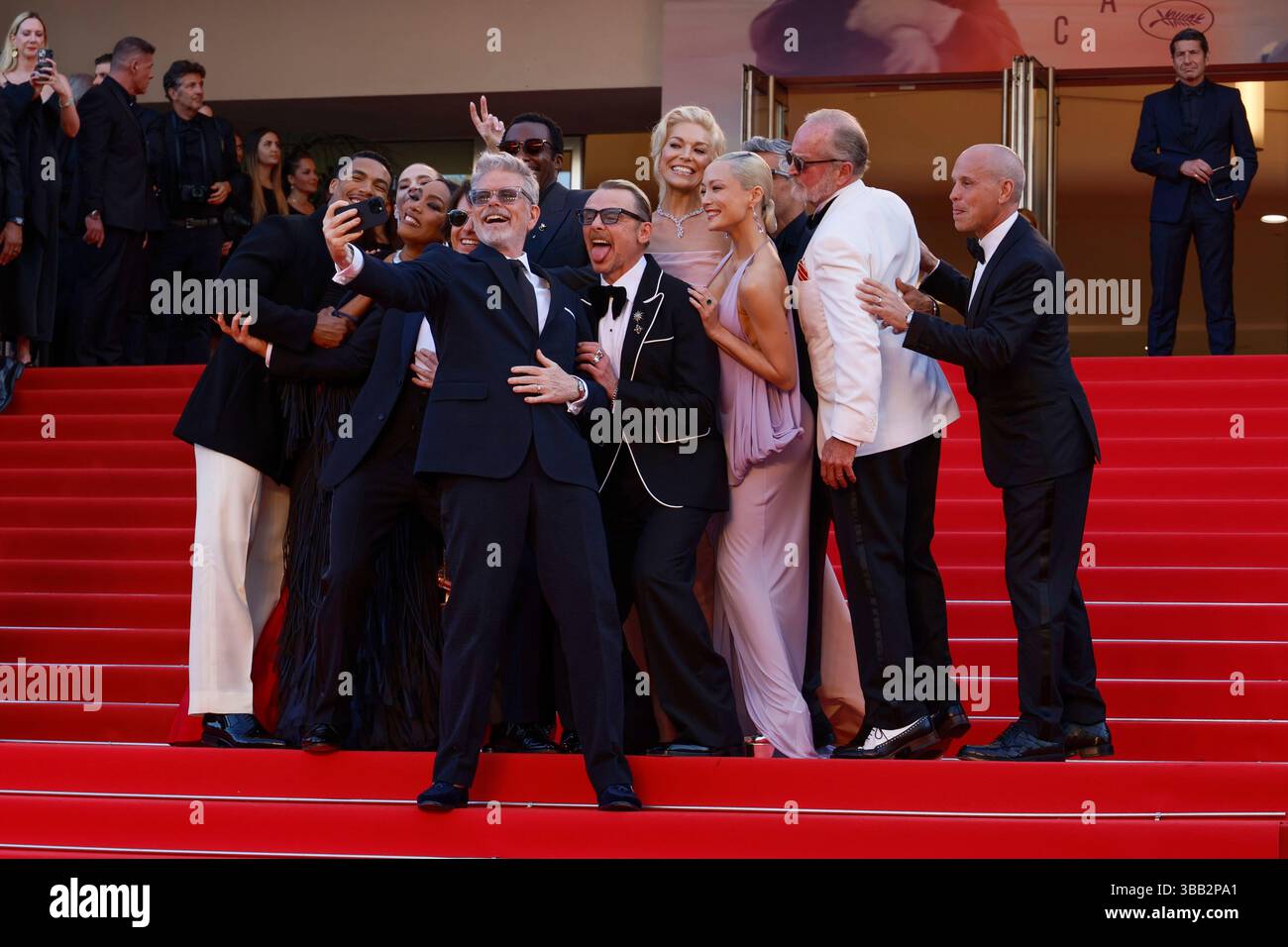 Greg Tarzan Davis, from left, Hayley Atwell, Angela Bassett, Tom Cruise ...