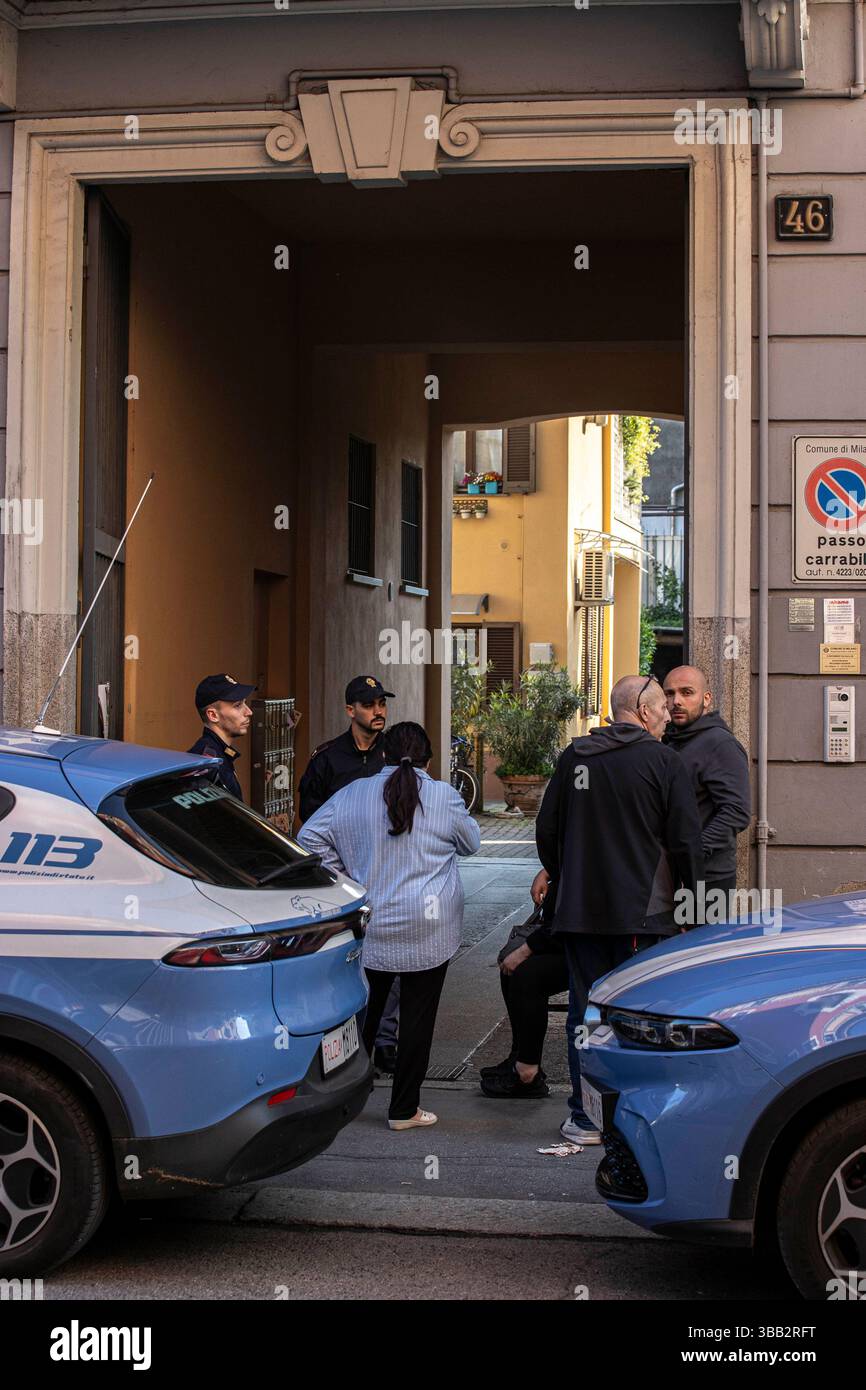 Milano, Italia. 14th May, 2025. In via Bernardo Verro 46 ragazzo di 15 ...