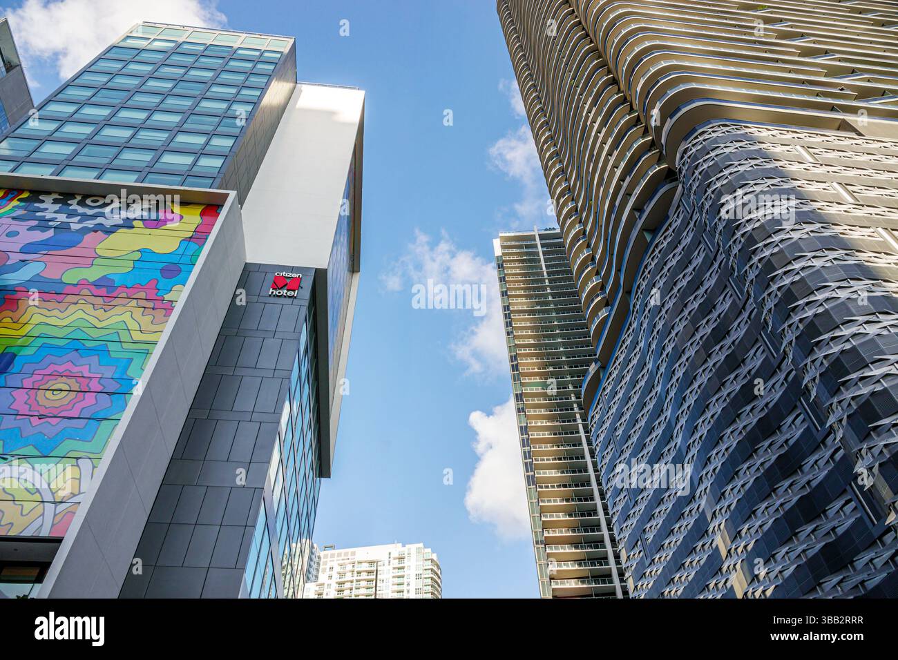 Colorful modern mural by jen stark on citizenm hotel facade hi-res ...