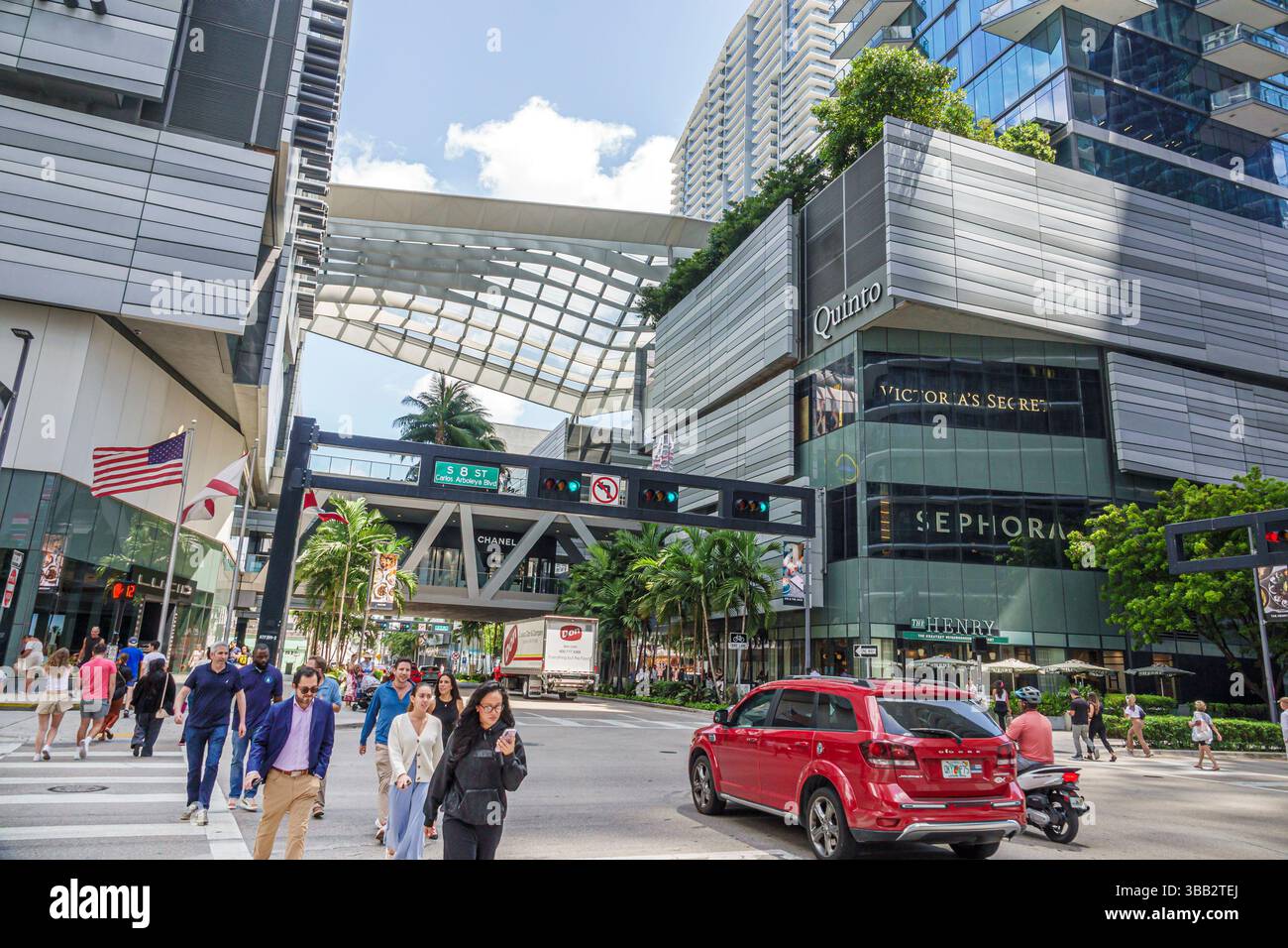 Miami Florida,Brickell Financial District,SW 8th Street Tamiami Trail ...