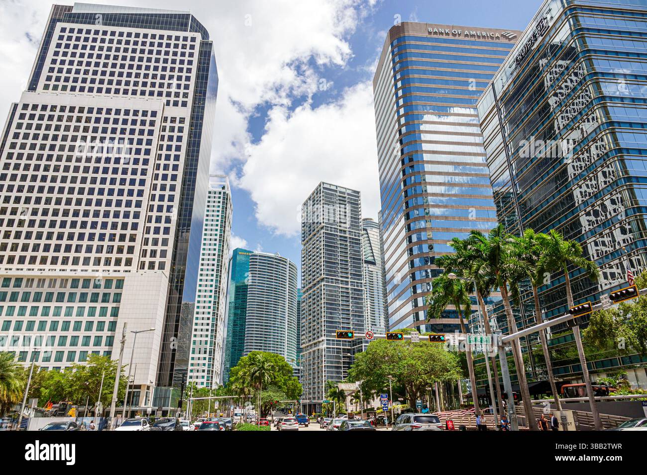 Miami Florida,Brickell Financial District,Brickell Avenue,Bank of ...