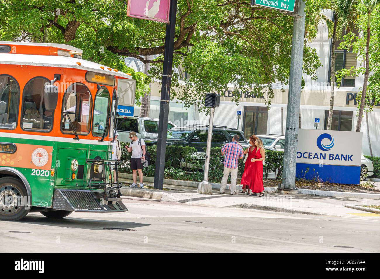 Miami Florida,Brickell Financial District,Brickell Avenue,Ocean Bank ...