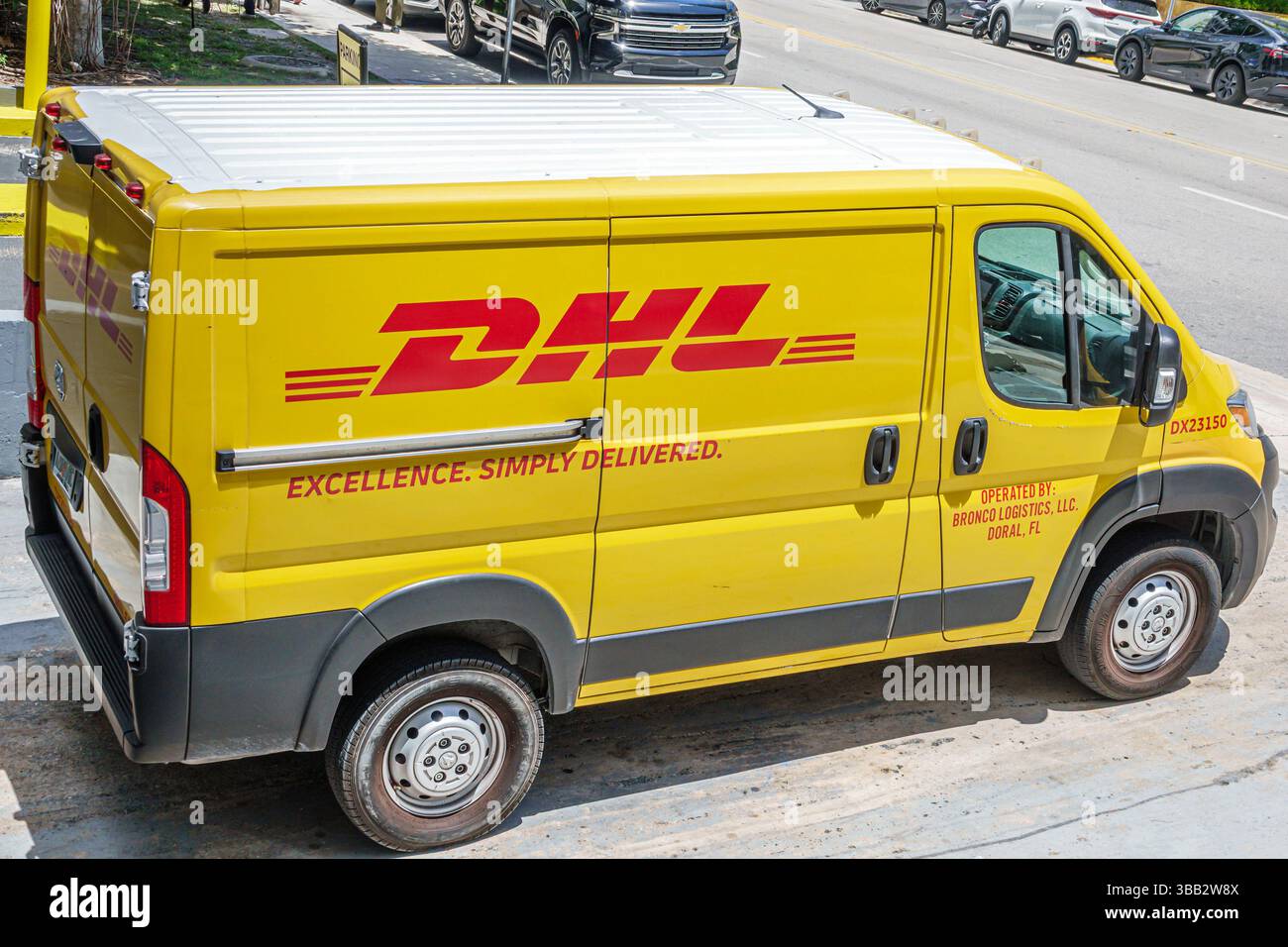 Miami Florida,Brickell Financial District,Brickell Bay Drive,DHL ...