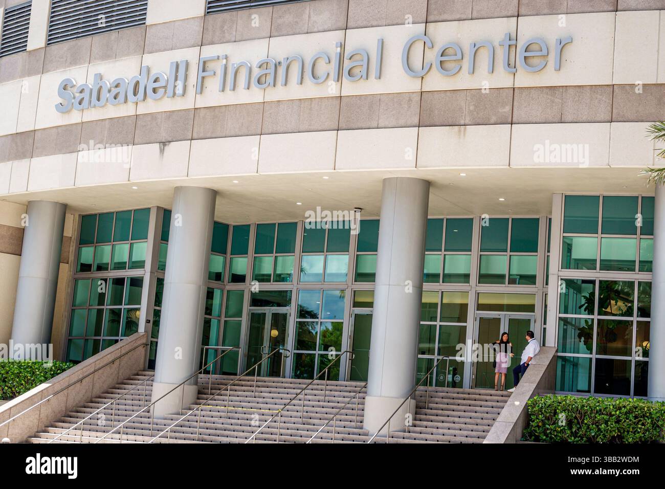 Miami Florida,Brickell Financial District,Brickell Bay Drive,Sabadell ...