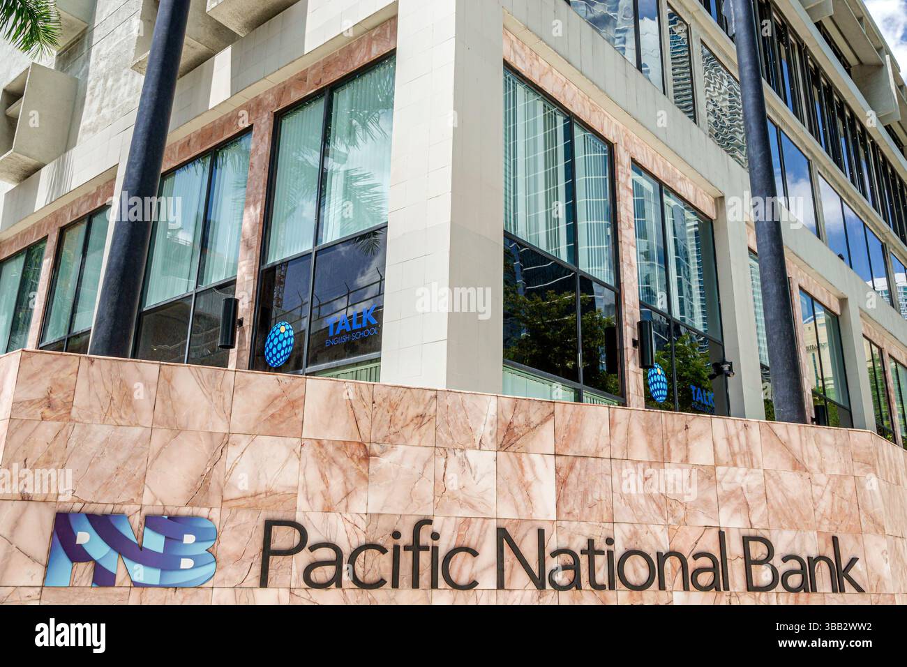 Miami Florida,Brickell Financial District,Brickell Avenue,Pacific National Bank building,TALK ...