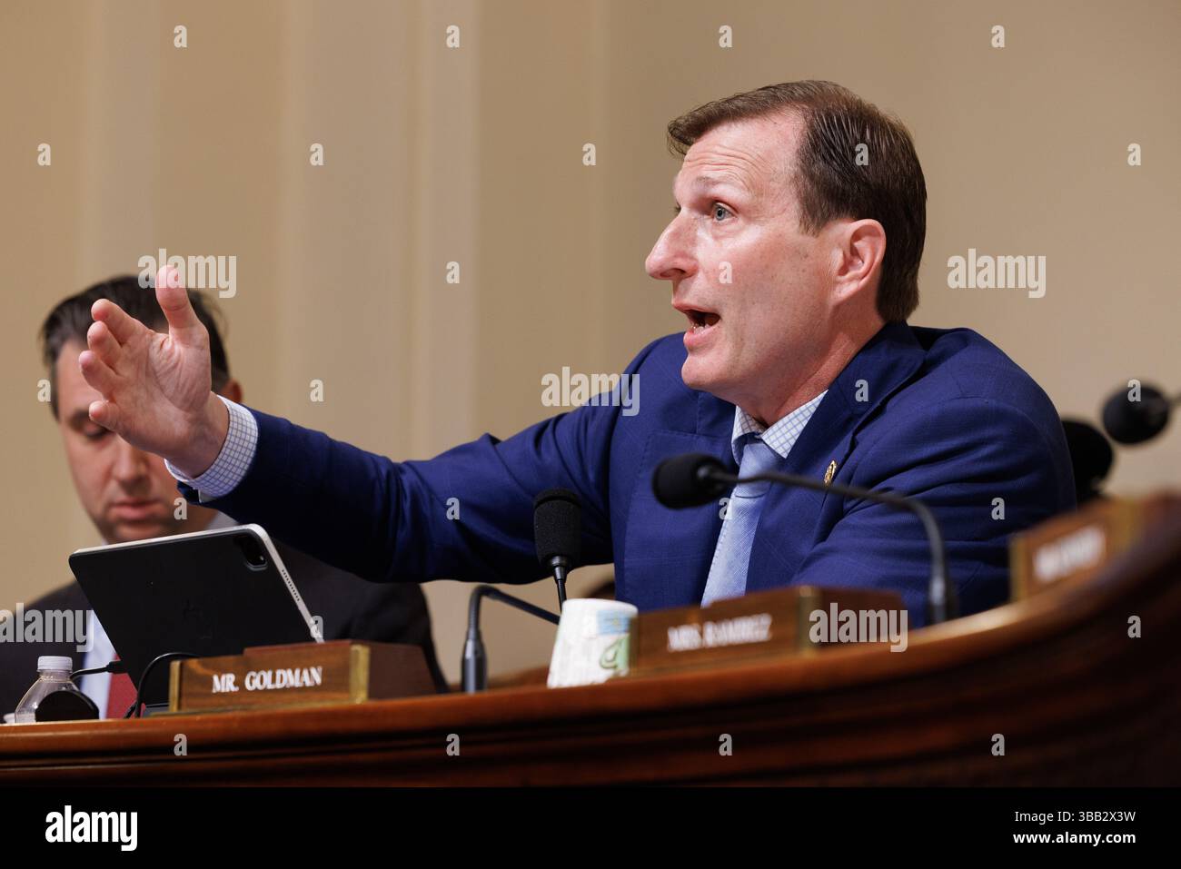 Washington, United States. 14th May, 2025. Rep. Dan Goldman (D-NY) is ...