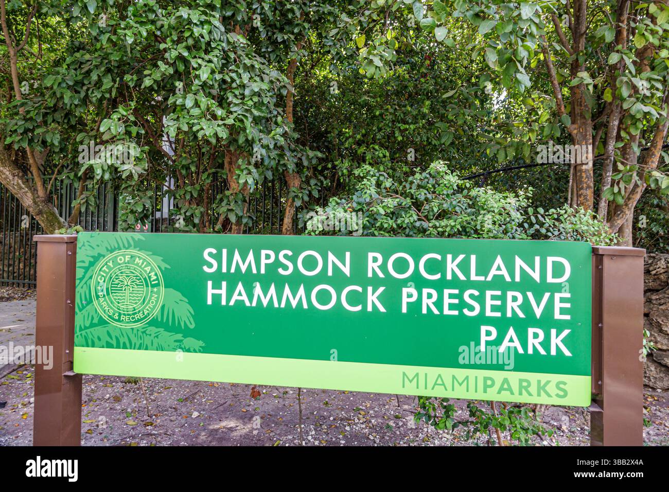 Miami parks signage hi-res stock photography and images - Alamy