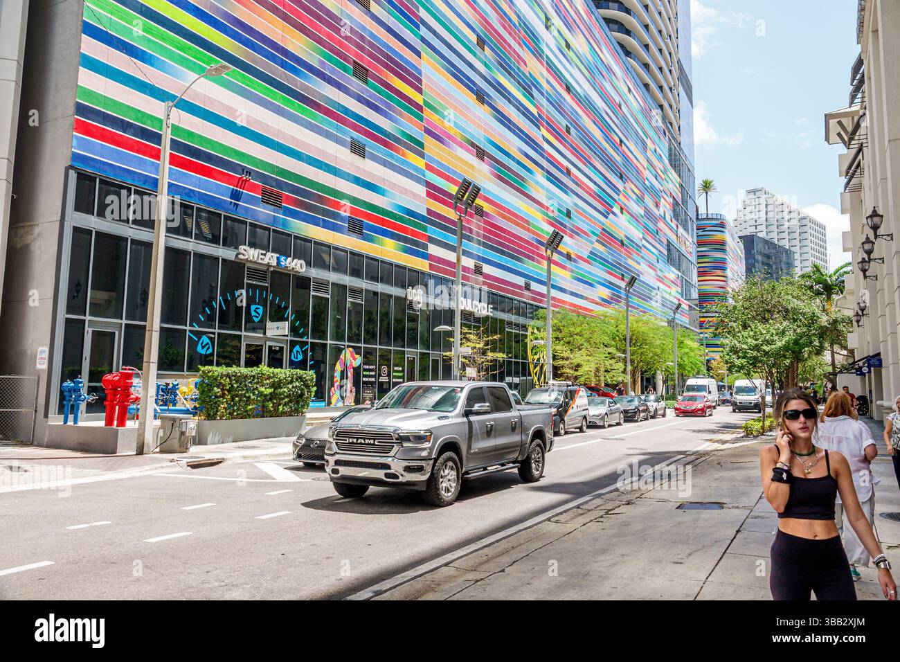 Miami Florida,Brickell Financial District,SW 9th Street,1001 South ...