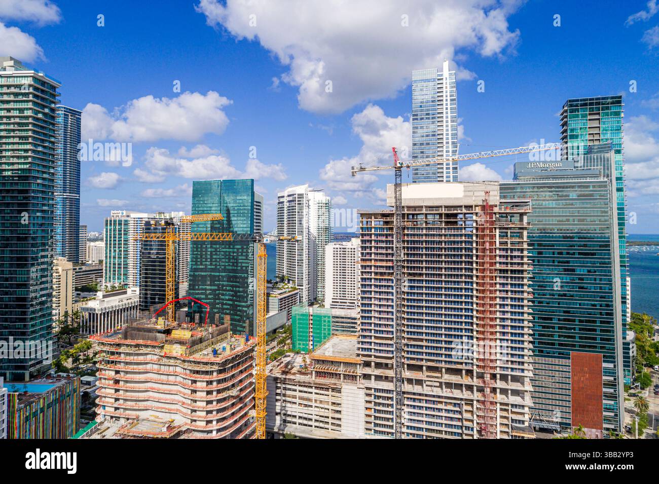 Miami Florida,Brickell Financial District,view from SW 15th Road at SW ...
