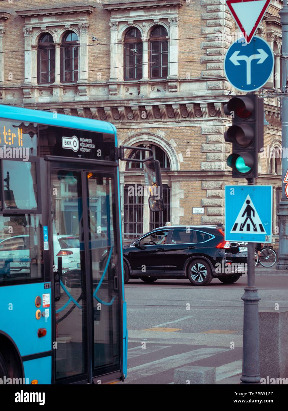 Budapest, Hungary Public transport, Market, tram, bus, traffic light ...