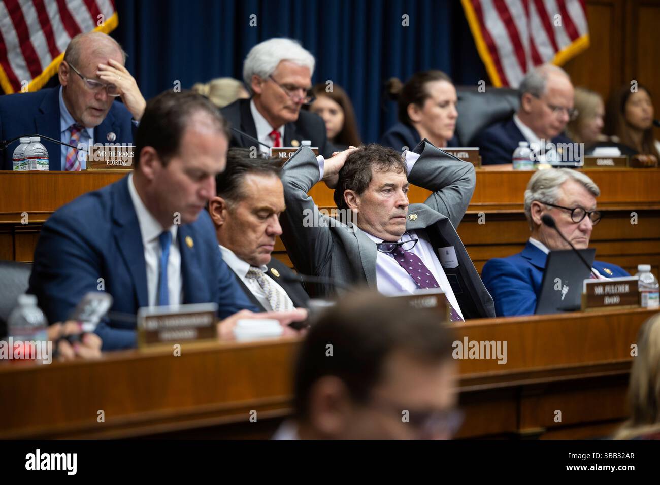 Members of the House Energy and Commerce Committee are seen during the ...
