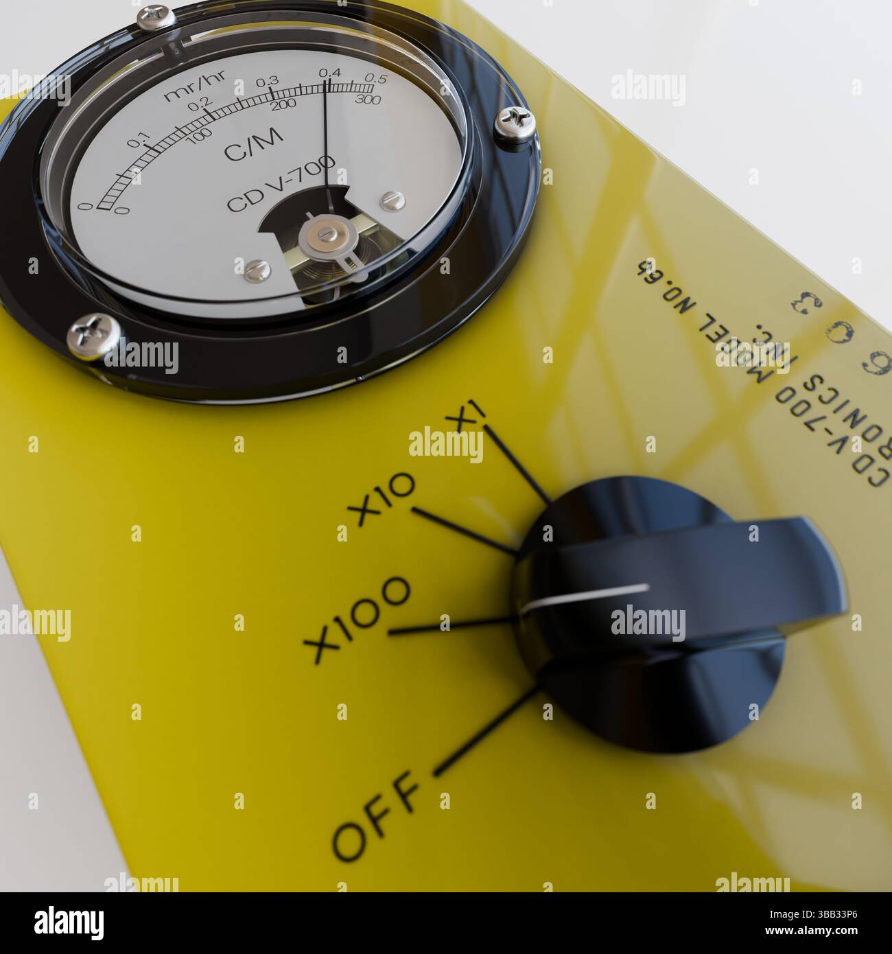 Iconic Cold Ware Era CD V-700 Geiger Counter - Closeup of the ...